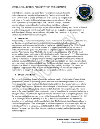 Collection of sample,presevation and shipment | PDF