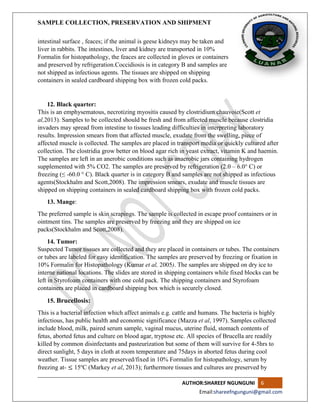 Collection of sample,presevation and shipment | PDF
