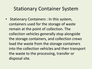 Collection of solid waste | PPTX