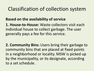 Collection of solid waste | PPT