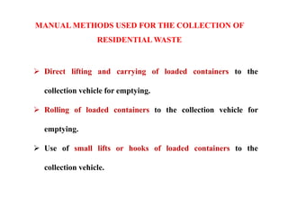 Collection of solid waste | PPTX