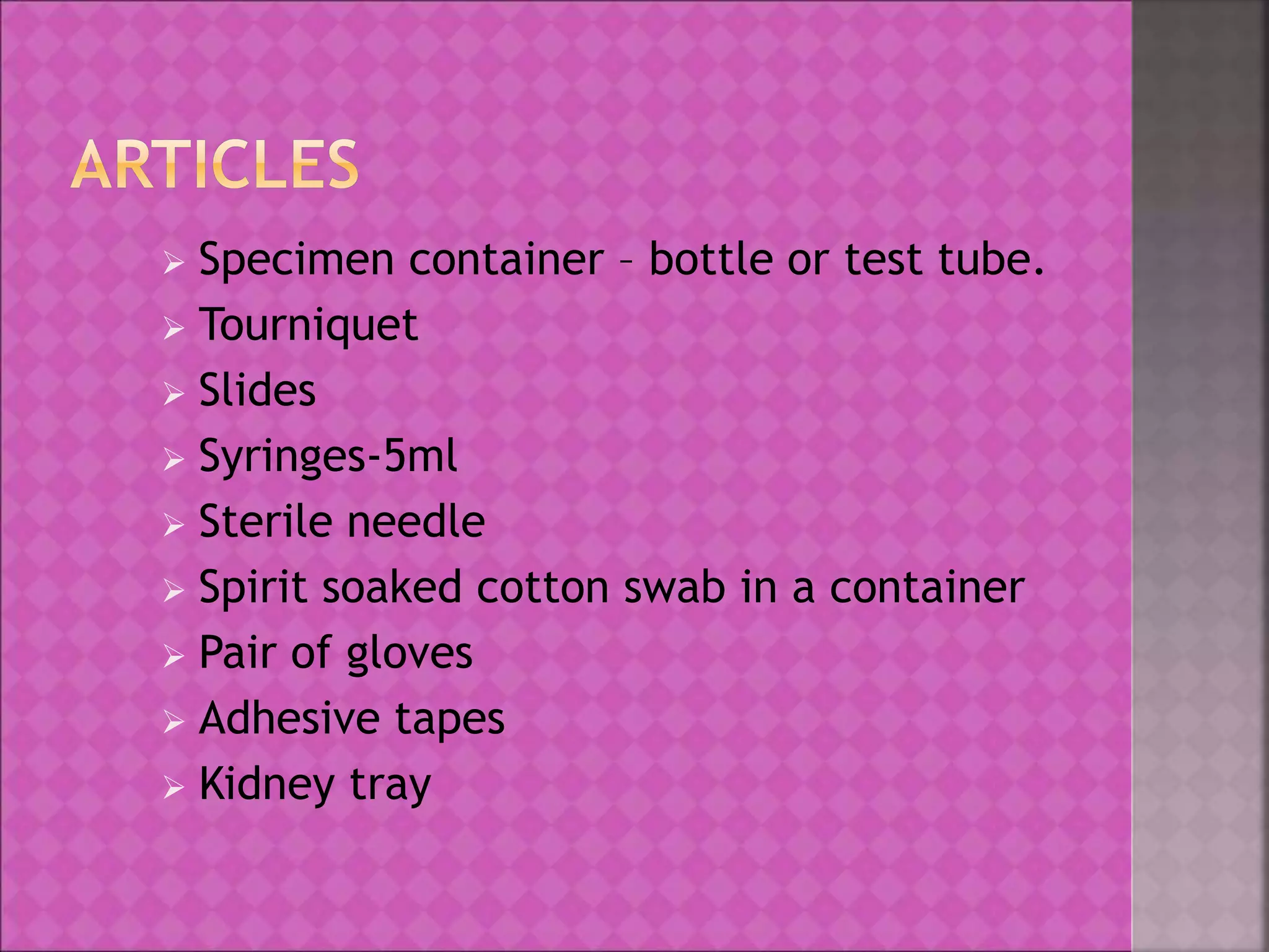 Collection of specimen in children. | PPT
