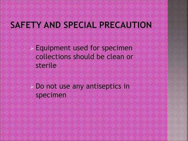 Collection of specimen in children. | PPT