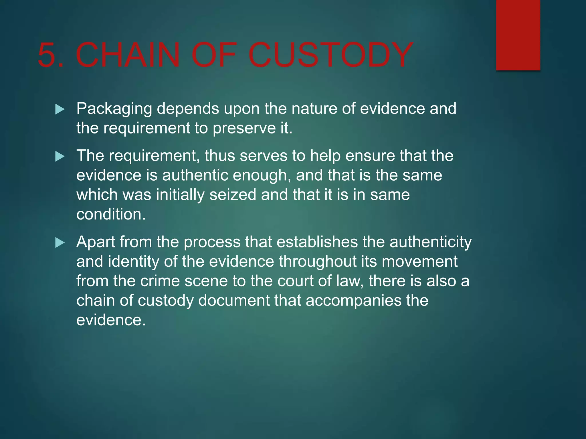 Collection Packaging and Forwarding of Physical Evidence.pptx