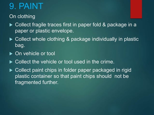 Collection Packaging and Forwarding of Physical Evidence.pptx | First ...