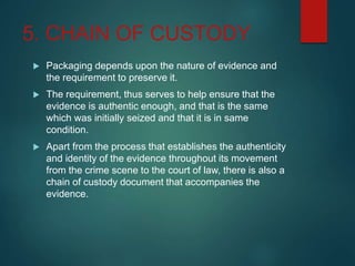 Collection Packaging and Forwarding of Physical Evidence.pptx