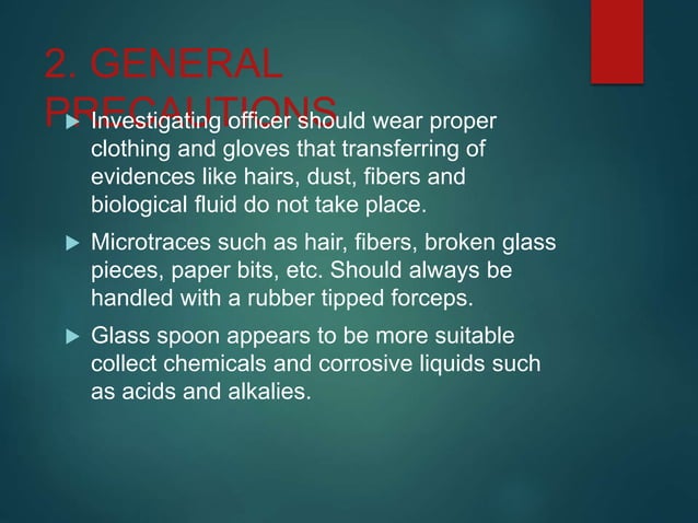 Collection Packaging and Forwarding of Physical Evidence.pptx | First ...