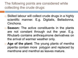 collection & processing of crude drug.pptx
