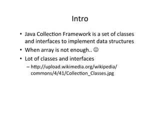 Quick Intro to Java Collections | PDF