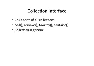 Quick Intro to Java Collections | PDF