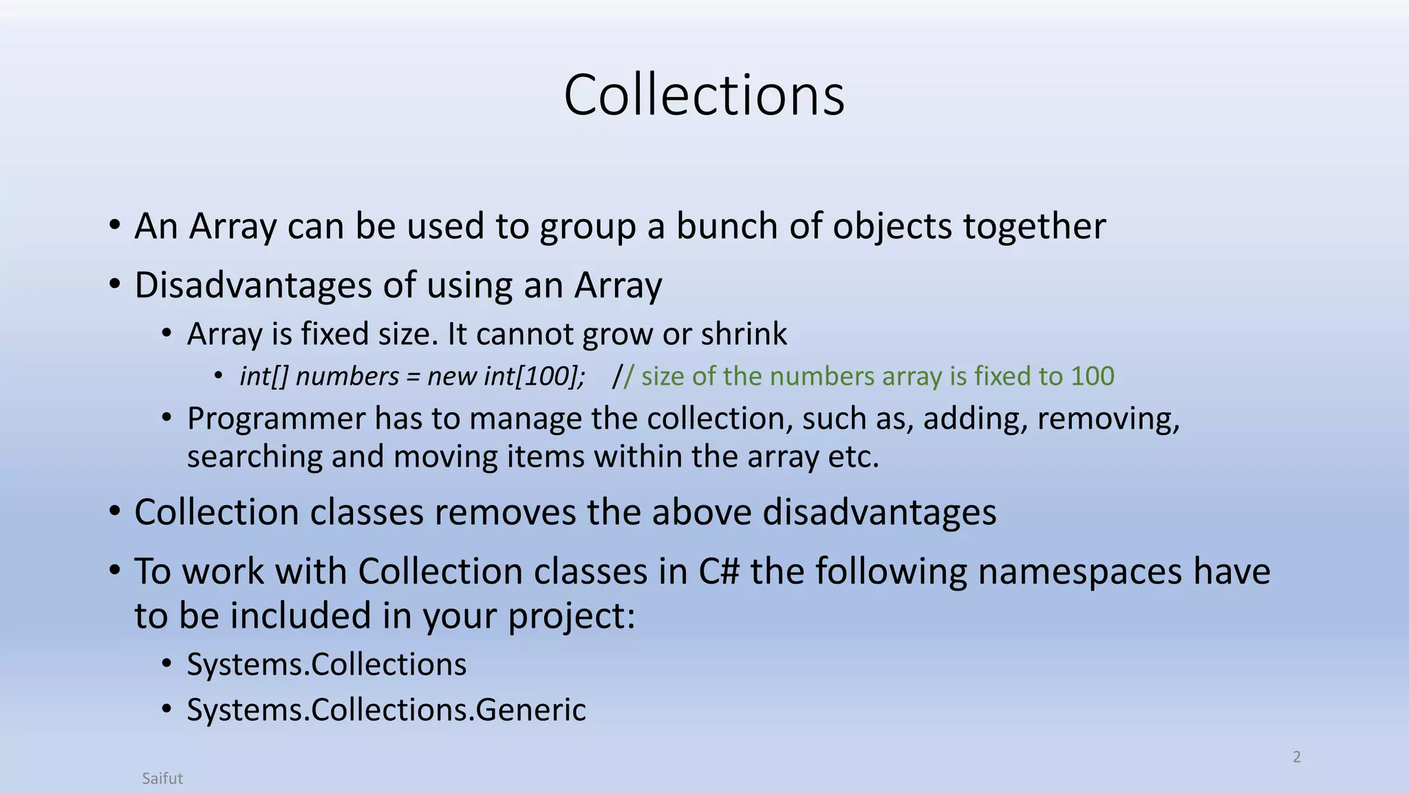 Collections (1) | PPTX