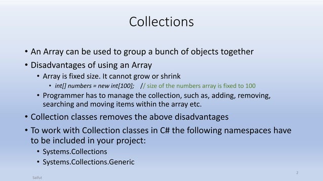 Collections (1) | PPTX