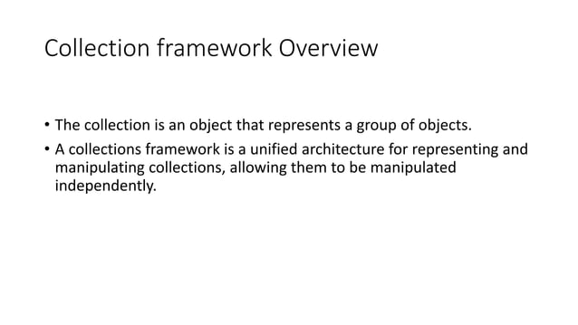 Collections And Generics Ppt