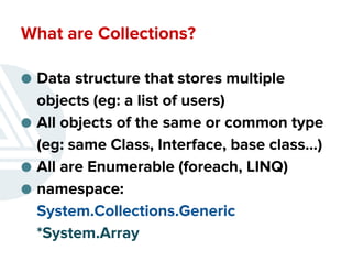 Collections and generics | PPTX