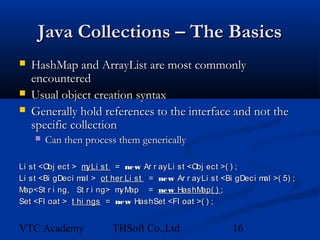 Collections and generic class | PPT | Programming Languages | Computing