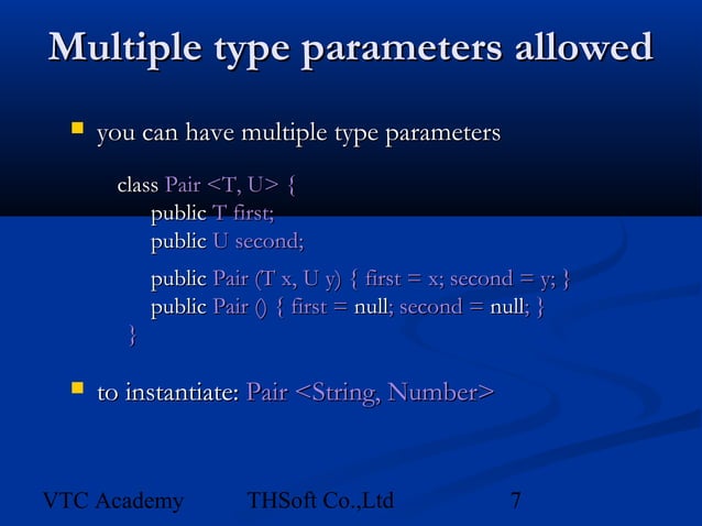 Collections and generic class | PPT | Programming Languages | Computing