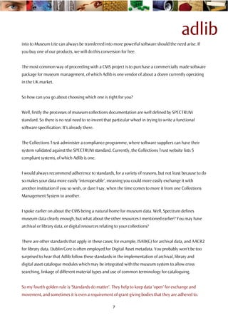 Collections Databases; Making the system work for you | PDF