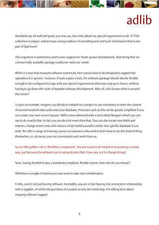 Collections Databases; Making the system work for you | PDF