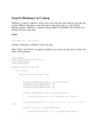 Collections generic | PDF | Free Download