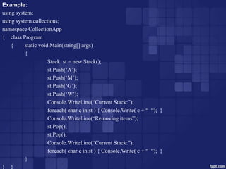Collections in .net technology (2160711) | PPTX