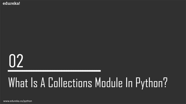Python Collections Tutorial | Edureka | PDF