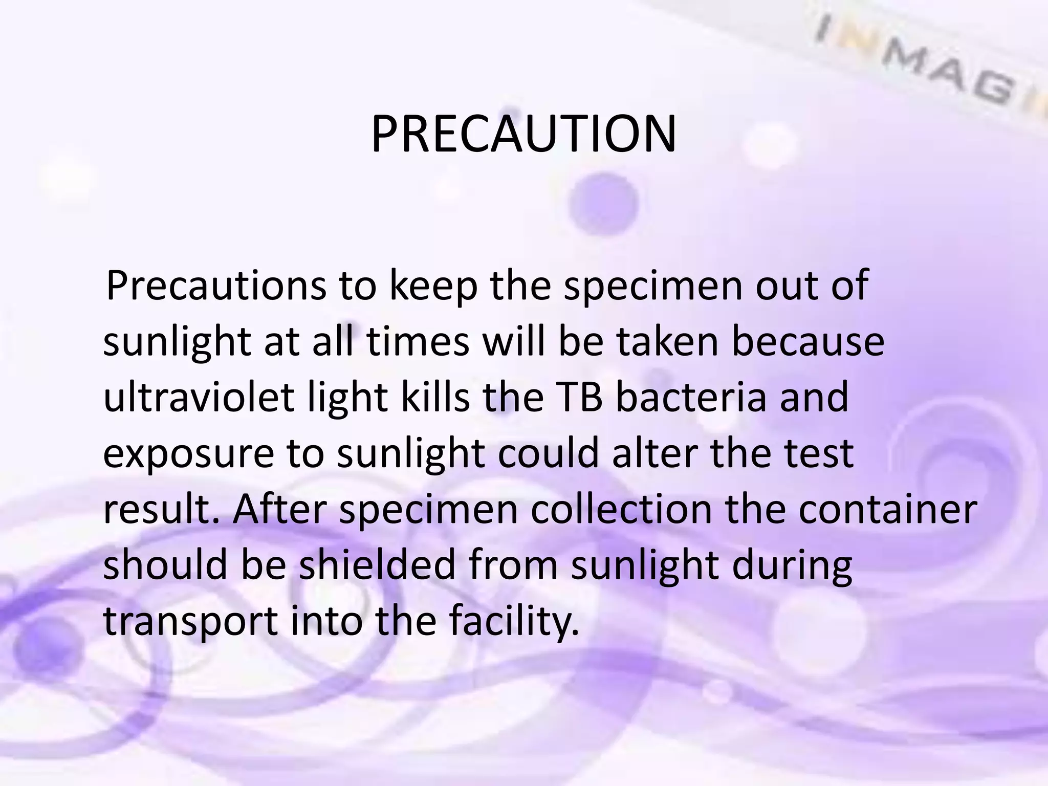 Collection sputum afb | PPTX