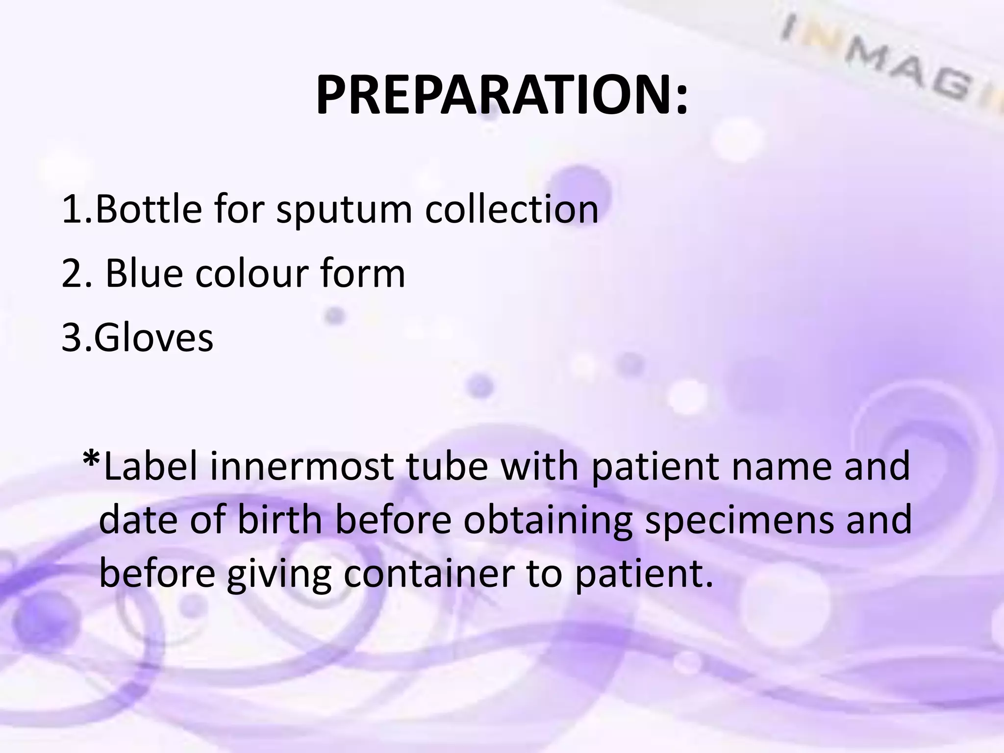 Collection sputum afb | PPTX