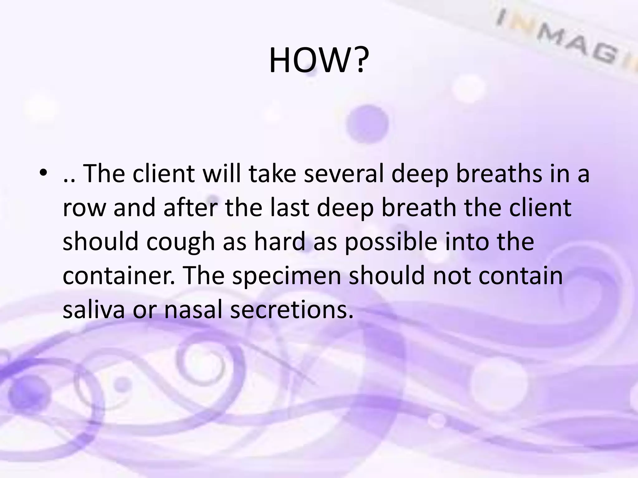 Collection sputum afb | PPTX