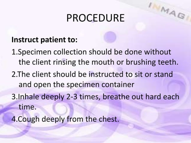 Collection sputum afb | PPTX