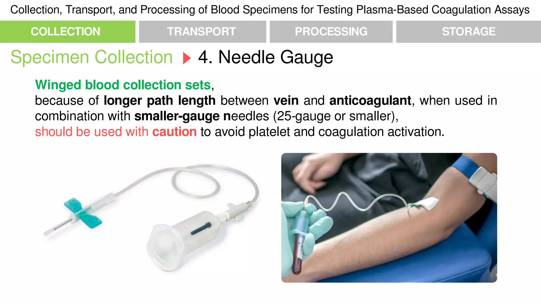 Collection, transport, and processing of blood specimens for testing ...