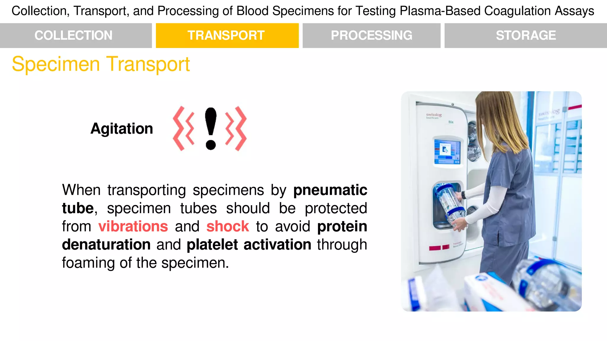 Collection, transport, and processing of blood specimens for testing ...
