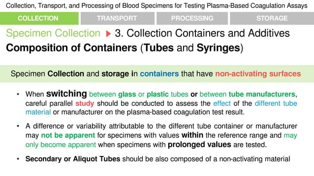 Collection, transport, and processing of blood specimens for testing ...