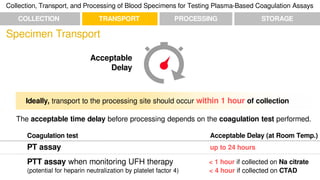 Collection, transport, and processing of blood specimens for testing ...