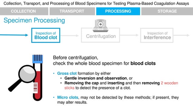 Collection, transport, and processing of blood specimens for testing ...