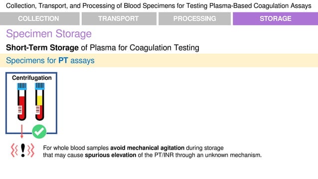 Collection, transport, and processing of blood specimens for testing ...