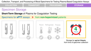 Collection, transport, and processing of blood specimens for testing ...