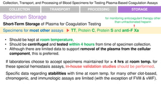 Collection, transport, and processing of blood specimens for testing ...