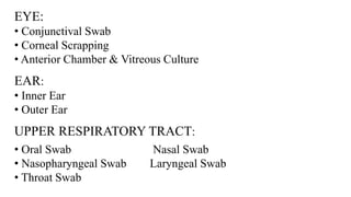 Collection and transport of clinical samples in laboratorries | PPTX
