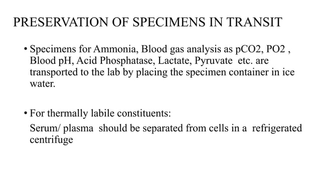 Collection and transport of clinical samples in laboratorries | PPTX ...