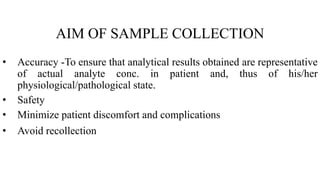Collection and transport of clinical samples in laboratorries | PPTX