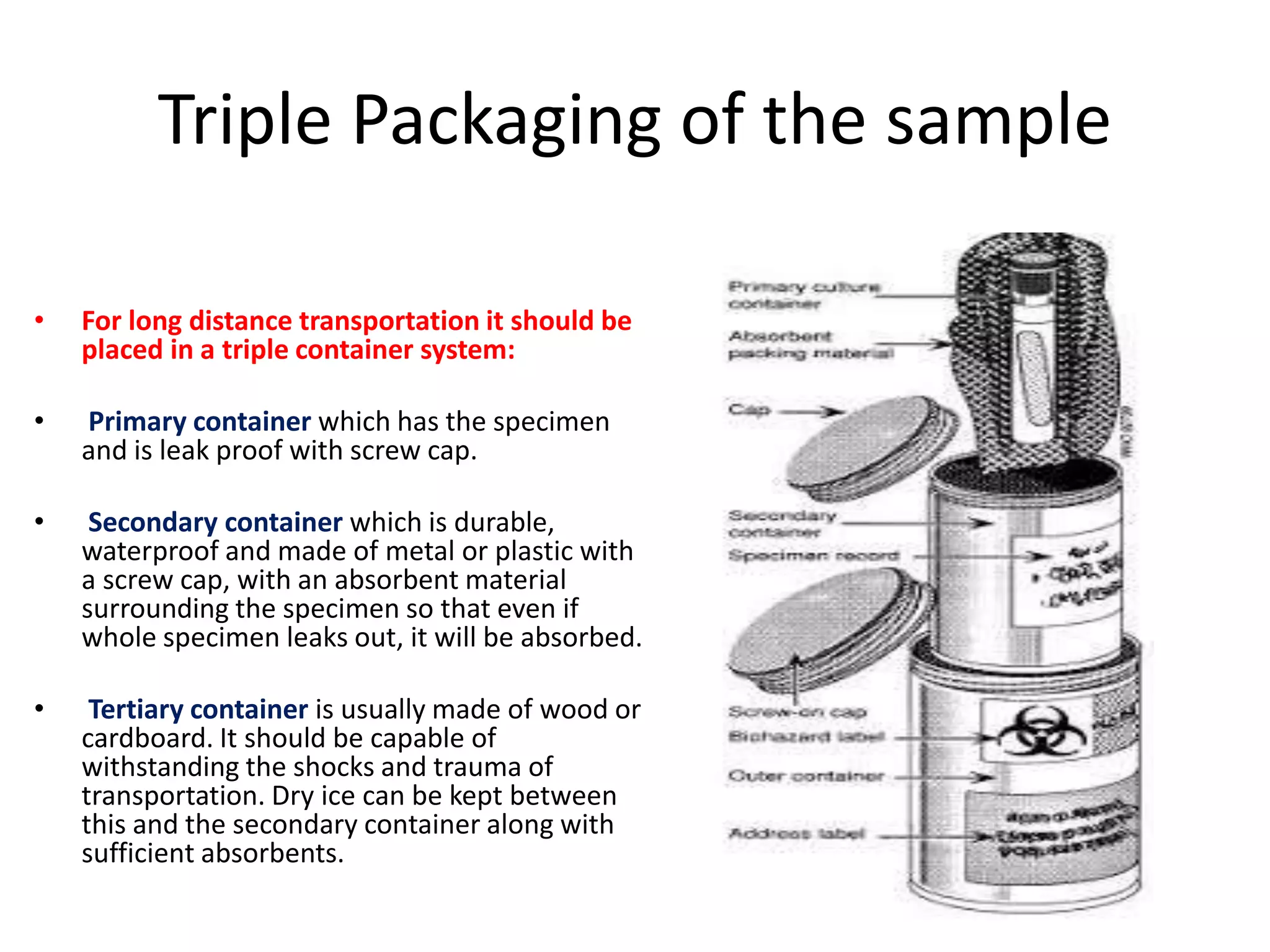 Collection, transport & storage of clinical specimens | PPTX