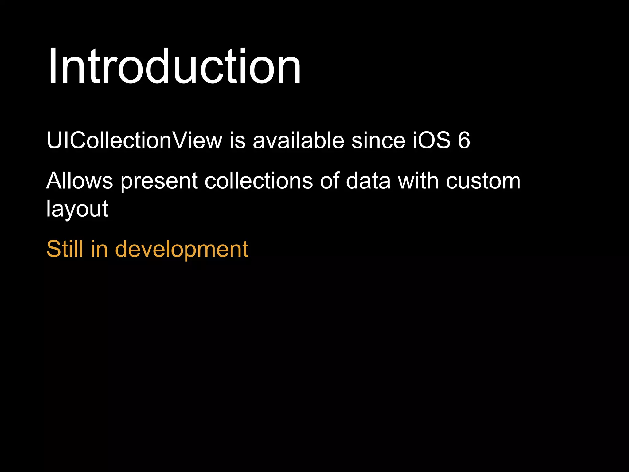 Collection view layout | PPT