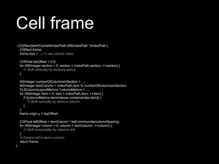 Collection view layout | PPT