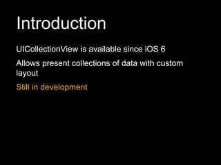 Collection view layout | PPT