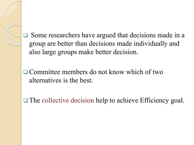 Collective decision theory | PPT