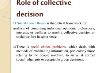 Collective decision theory | PPT
