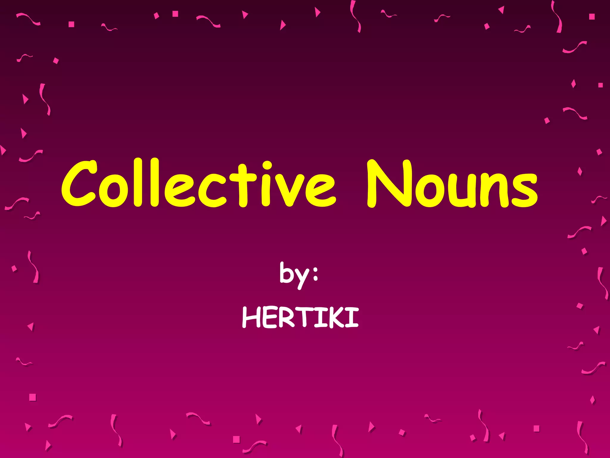 Collective Nouns | PPT