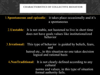 PPT on Collective behavior and its factors made by JYOTI PALI, PhD ...