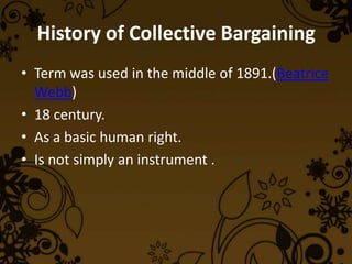 Collective bargaining | PPTX