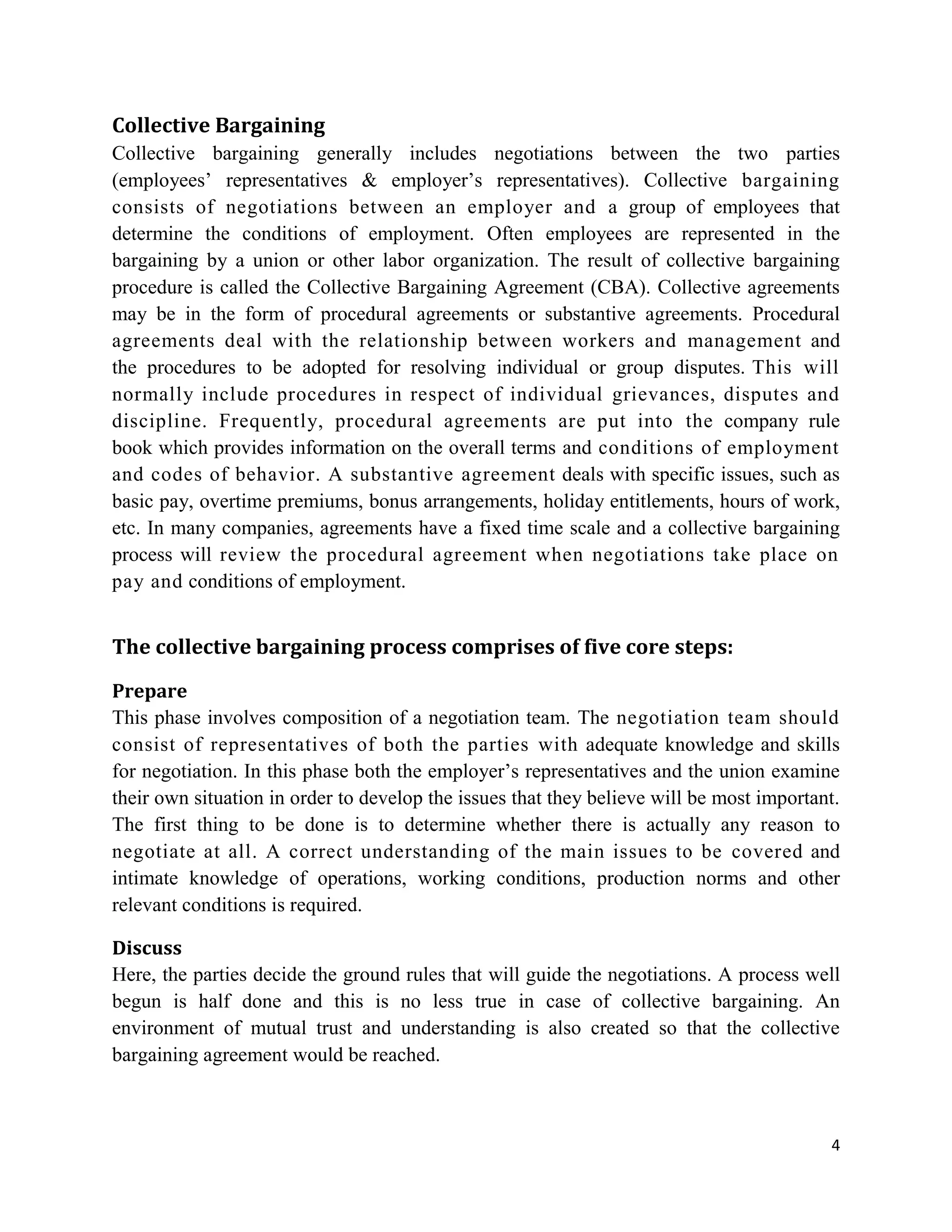 Collective bargaining | PDF